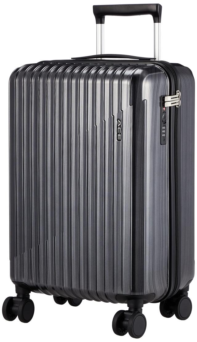 ACE スーツケース クレスタ2 No.06936 35L 2~3泊 機内持ち込み可 2.9？ キャスターストッパー 双輪キャスター 抗菌加工内装生地 55 cm