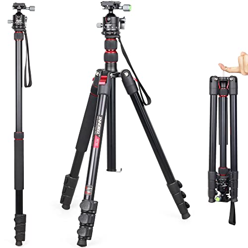 一眼レフ三脚 INNOREL トラベル 一脚可変式 アルミ製 15KG耐荷重 197CM最大作業高さ 36MM低重心雲台付き コンパクトカメラ＆ミラーレス用