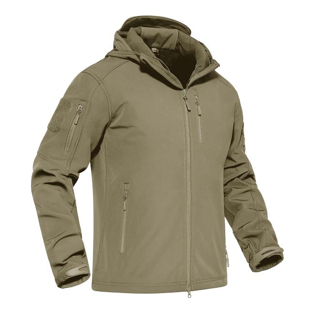 KEFITEVD ジャケット メンズ 秋冬 タクティカルジャケット 大きいサイズ サバゲー 撥水 バイク ジャケット 防風ジャケット あったか キ