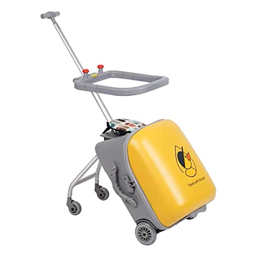 Dudode 子供用スーツケース乗れる キッズキャリーケース ラゲッジ キャリングケース 乗れ るトラベルケース 搭乗 子供用のカートとして