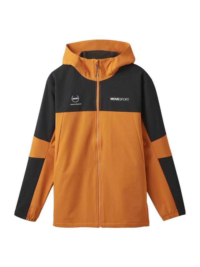 DESCENTE(デサント) HEATNAVI ソフトシェル バックロゴ フルジップフーディー ORBK O