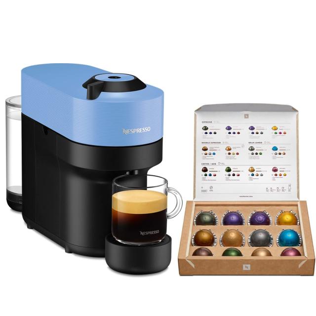 Nespresso(ネスプレッソ) ネスプレッソ VERTUO カプセル式コーヒー ヴァーチュオ ポップ パシフィックブルー GDV2-BL-W