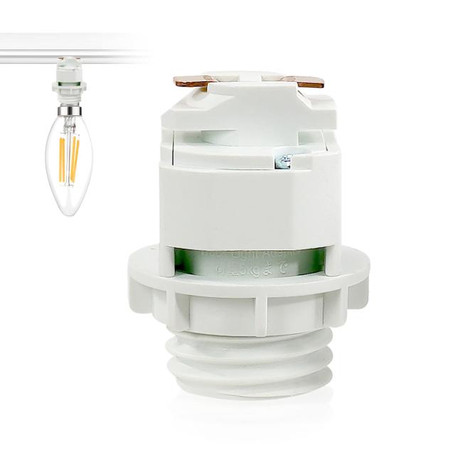 Pispoer ライティングレールソケット ダクトレール用、電球ソケットE17口金対応、工事不要 取付簡単、電球ソケット、PSE認証 白い 1個入の通販はau PAY マーケット ...