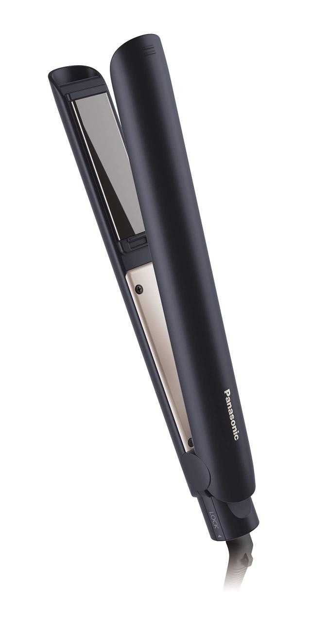 パナソニック コンパクト ストレートアイロン 2Way 3段階温度調整 軽量 スム ーズグロスコーティングプラス 黒 EH-HV2A-K
