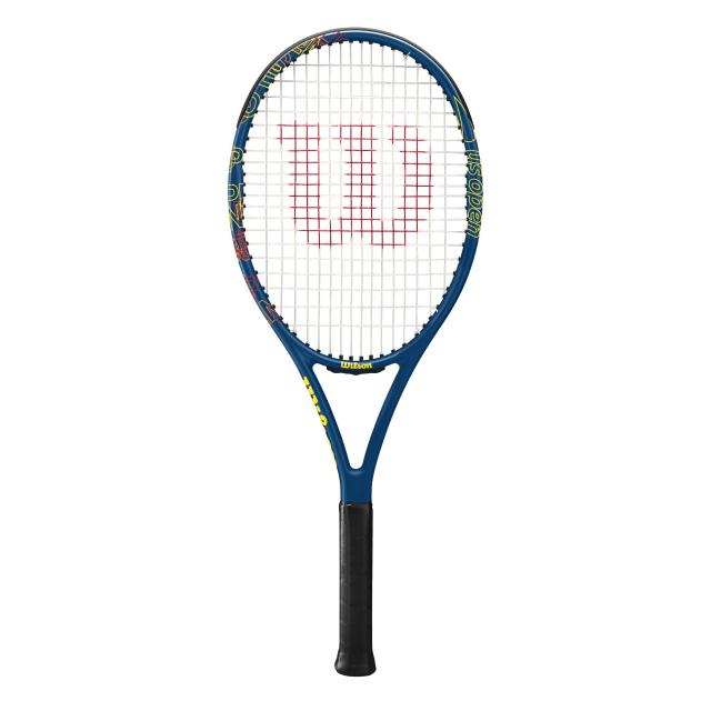 【.co.jp 限定】Wilson(ウイルソン) 硬式 テニスラケット ガット張り上げ済 ユーエスオープン GS 105 グリップサイズ２ ブルー W