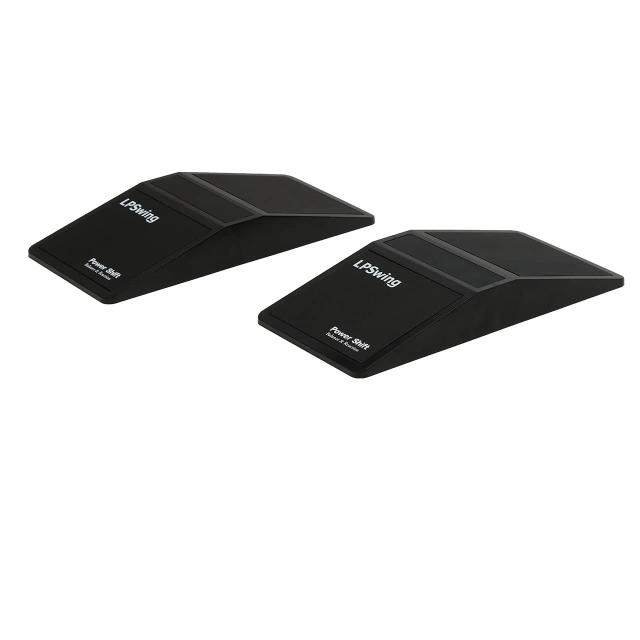 エルピースイング(LPSwing) パワーシフト 2個セット ゴルフ練習器具 ブラック ABS強化樹脂・ラバー 大人用 スポーツトレーニングボード