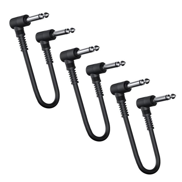 YFFSFDC パッチケーブル 15cm ギターパッチケーブル ギターエフェクター用 ノイズ低減 L-L型プラグ付 黒 （3本）の通販はau PAY マーケット - ROUZI | au ...