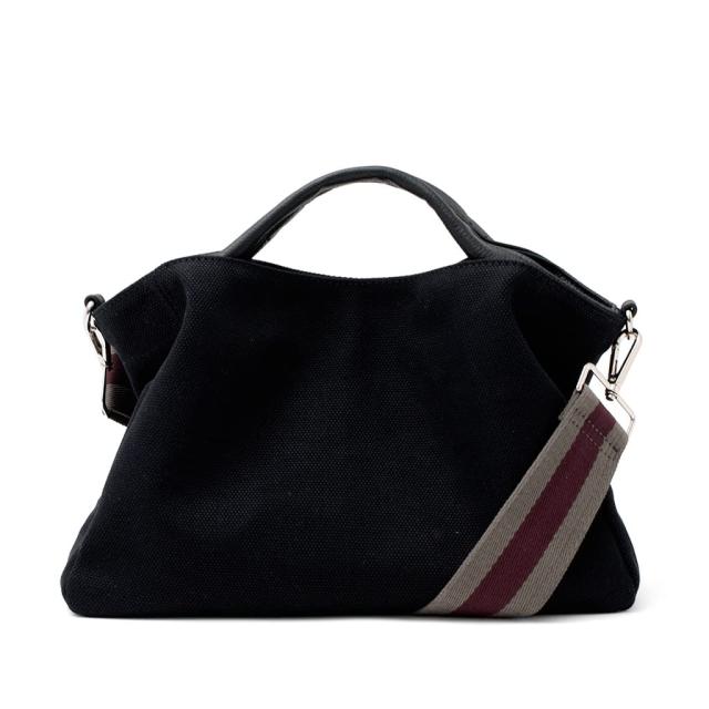VITAFELICE ヴィータフェリーチェ 本革×キャンバス 2way トートバッグ レディース inb-10001z (ブラック)