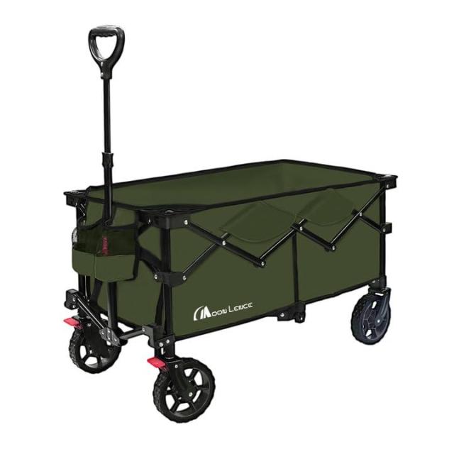 MOON LENCE キャリーワゴン 折りたたみキャリーカート 大容量156L アウトドア キャンプ レジャー BBQ 運動会 コンパクト 耐荷重100kg グ