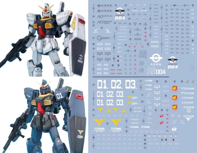 蛍光!! HG RG EG MG MGSD PG RE HiRM ロボット M S ディテールアップ用水転写式デカール (MG 1/100 RX-178-2 ガ ンダムMk-II エゥーゴ ...