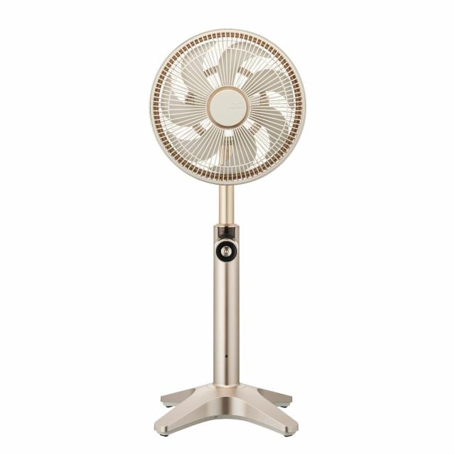 ドウシシャ 扇風機 サーキュレーター 兼用 25？ シャンパンゴールド 最軽量 軽い DCモーター 首振り リモコン付き 静音 節電 省エネ 上下