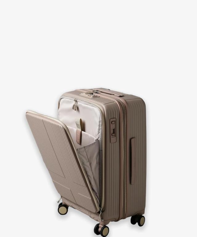 イノベーター スーツケース フロントオープン【55L】 3.9kg カフェラテ