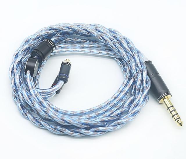 【JSHiFi-VENUS】MMCX4.4mmリケーブル 銀メッキと古河銅＆金銀銅同軸線材 MMCXイヤホンアップグレードケーブル 4.4mmイヤフォン交換ケーブ