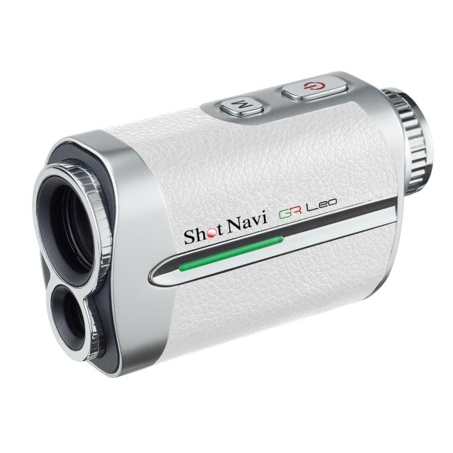 Shot Navi(ショットナビ) ゴルフ レーザー距離測定器 VoiceLaser GR Leo【ホワイト】 ２色表示 緑/赤色OLED 超高速0.1秒計測 軽量 安心の