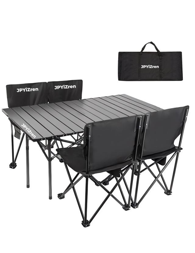 JPYiZren アウトドア テーブル チェア 7点セット アルミテーブル椅子 ピクニック ベンチセット ピクニックテーブル 超軽量 折り畳み 組立