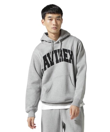 [アヴィレックス] DAILY/デイリー PULLOVER SWEAT PARKA LOGO/プルオーバー スウェット パーカー ロゴ / 783-3931006 メンズ M 382 オッ