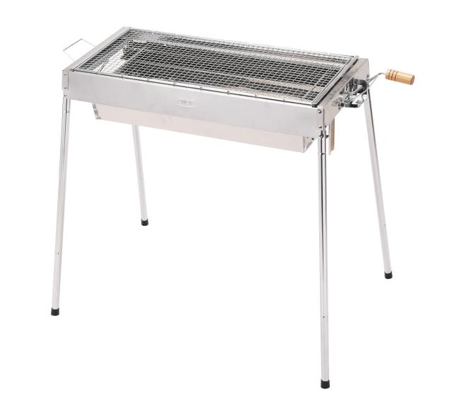 尾上製作所(ONOE) イヴォルブバーベキューコンロ-65HL EV-65HL 1台 M高さ調整可(網29×61cm) 焚き火台 グリル BBQ コンロ キャンプ用品