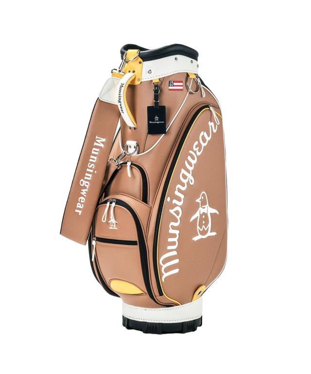 MUNSINGWEAR(マンシングウェア) キャディバッグ カートタイプ 9.5型 大口径 ビッグロゴ 刺繍 ゴルフ MG4FCB01M