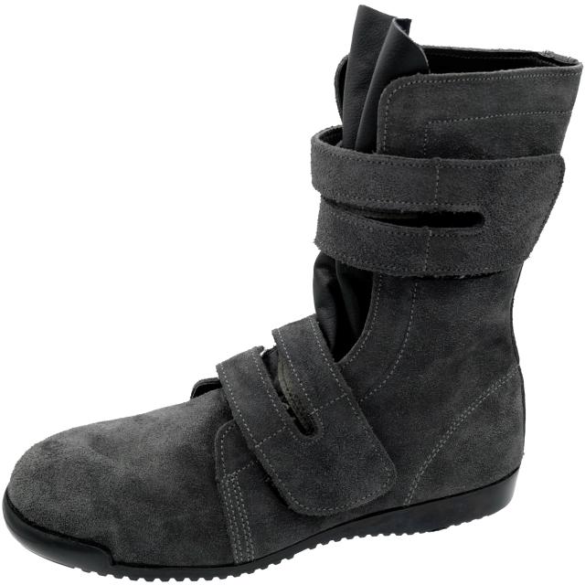 シモン 安全靴 長編上 JIS規格 高所作業 耐油 耐滑 耐久性 ベロア マジック 3038 黒 28.0 cm 3E