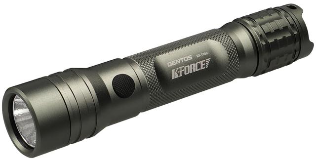 GENTOS(ジェントス) LED 懐中電灯 USB充電式 【明るさ1200ルーメン/実用点灯4時間/耐塵/1m防水】 専用充電池使用 K-フォース KF-186R