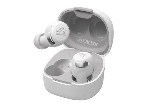 JVCケンウッド Victor HA-A30T2-W ワイヤレスイヤホン Bluetooth Ver.5.3 ノイズキャンセリング アプリ対応 マルチポイント 合計27時間再