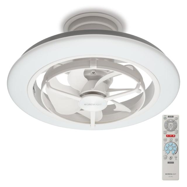 【音声コントロール】ドウシシャ サーキュライト EZシリーズ スイングモデル シーリングファン 12畳 音声操作機能付き 調光調色タイプ 簡