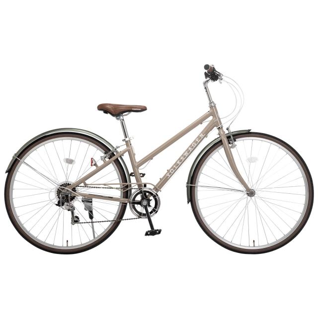 フォルクスワーゲン(Volkswagen) 自転車 クロスバイク 700C (27インチ相当) シマノ6段変速 軽量アルミ VW-CR7006A おしゃれ 街乗り 700x3