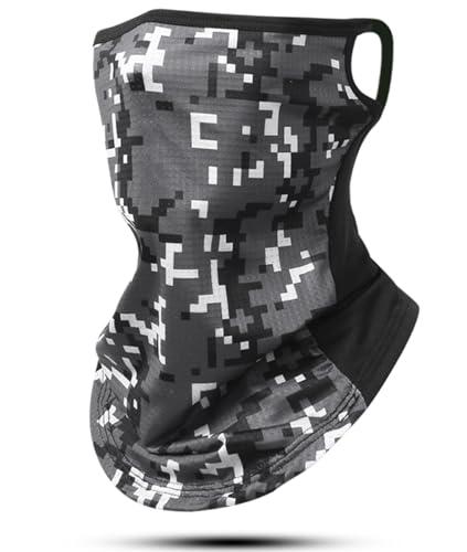 Andeor 《2枚セット》フェイスカバー uvカット 夏用【接触冷感-5℃・付けていないような呼吸で楽】ネックガード 冷感 ネックウォーマー ...