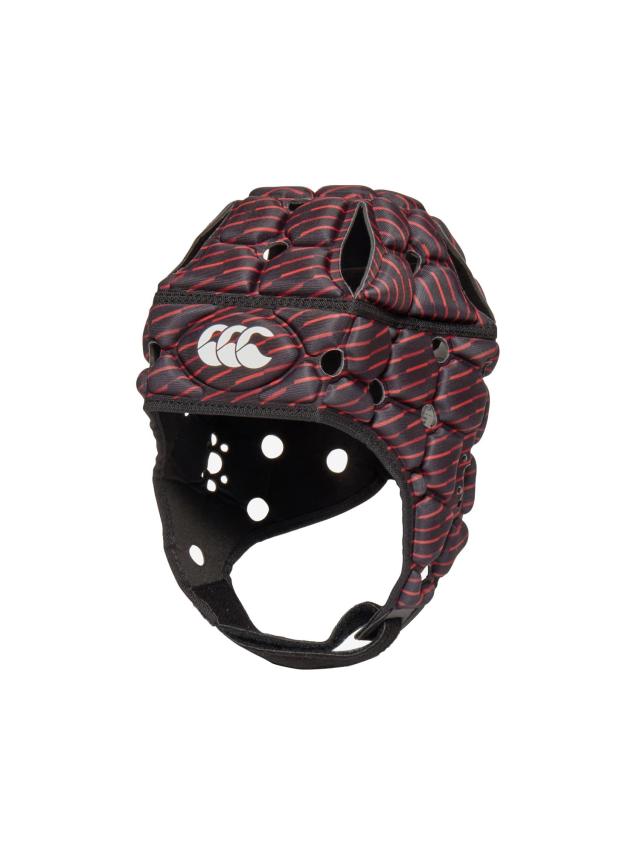 canterbury(カンタベリー) ヘッドギア ベンチレイターヘッドギア AA04026 BK_ブラック/レッド S