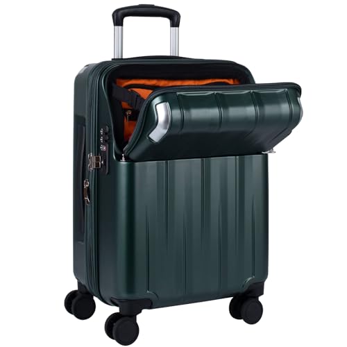 トラベリスト スーツケース キャリーケース ジッパーキャリー 機内持ち込みサイズ オープン フロントオープン ブレーキ付き スト