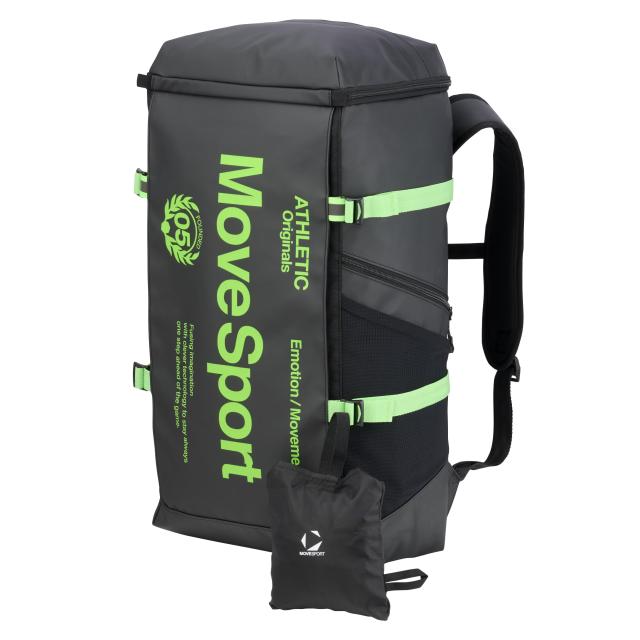 ムーブスポーツ デサント リュックサック バックパック PCポケット 再帰反射 40L 通勤 通学 部活 レインカバー付き DESCENTE BKGR(ST5S