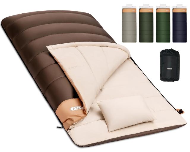 AIFLYCY 寝袋 シュラフ 冬用 寝袋 夏用 封筒型 ダウン【足元に二重保温・300T防水】2.5Kg 1.5Kg 3.0Kg 快適温度-25℃~26℃ 寝袋 ダウン