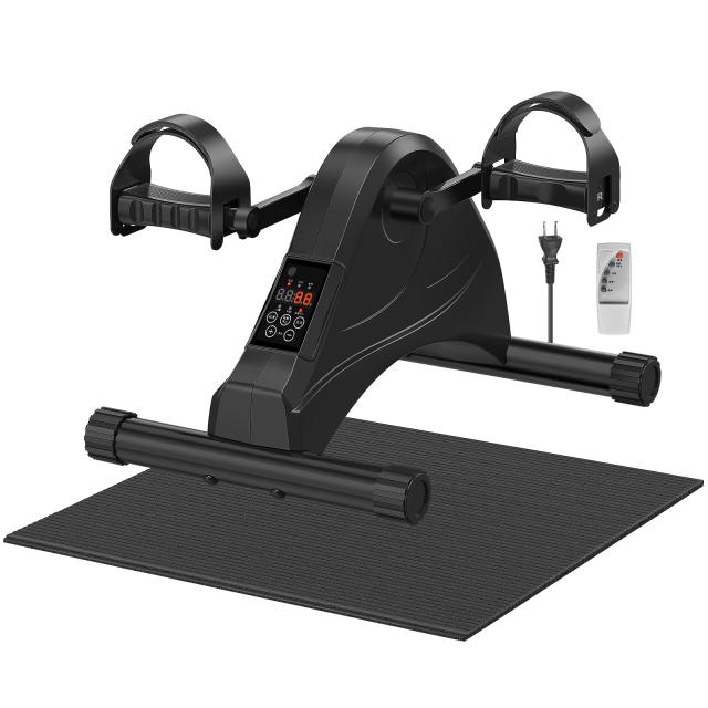 Healfith 電動ミニバイク 静音 ペダル運動機 脚/腕トレーニング 電動