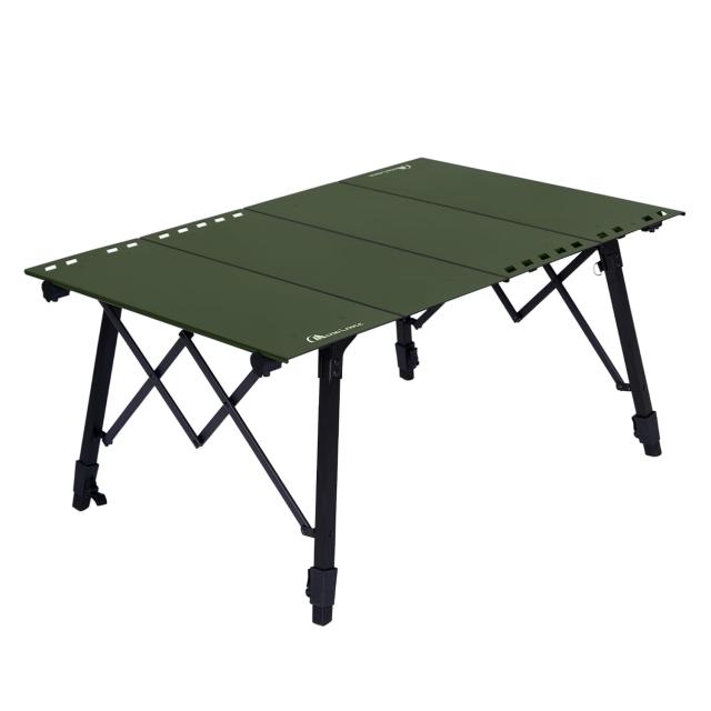 MOON LENCE IGTテーブル アウトドアテーブル 90*60広さ キャンプテーブル 高さ無段階調節 アルミ合金 焚き火テーブル マルチテーブル バ