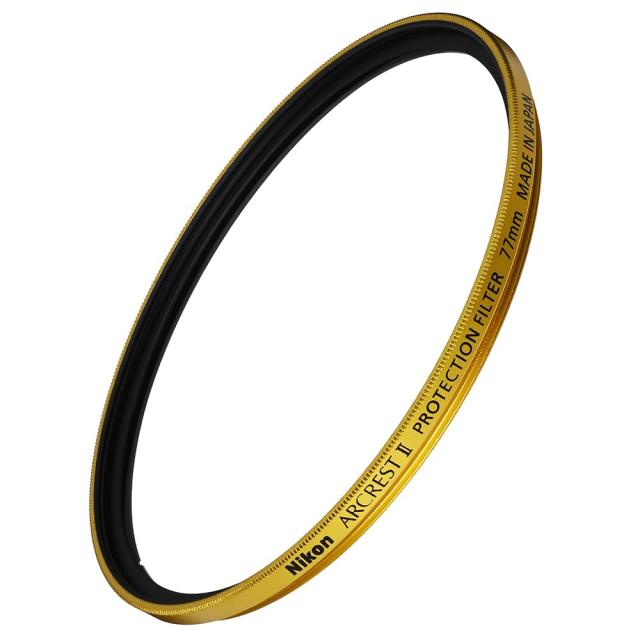Nikon ARCREST II PROTECTION FILTER GOLD EDITION 77mm アルクレスト2 交換レンズ用 保護フィルター 帯電防止コート付 ゴールドエディシ