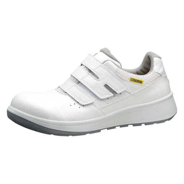 ミドリ安全 G4セフティスニーカー 静電安全靴 JIS規格 スニーカー 普通作業 先芯入り G4595 静電 (バンドタイプ) ホワイト 27.0 cm
