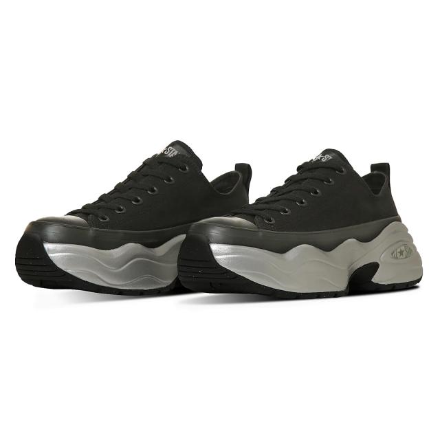 スニーカー 厚底 オールスター サージトレーナー ALL STAR SURGETRAINER MT OX ブラック/メタリックシルバー 24.0 cm