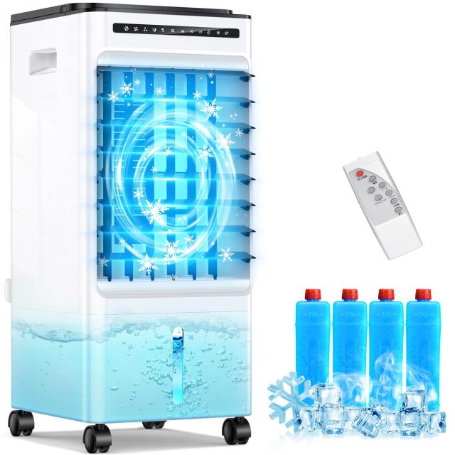 【2025革新モデル】 冷風扇 冷風機 クーラー並みに涼しい 省エネ 大容量 強力 静音 3段階風量 3種モード ポータブルクーラー 保冷パック