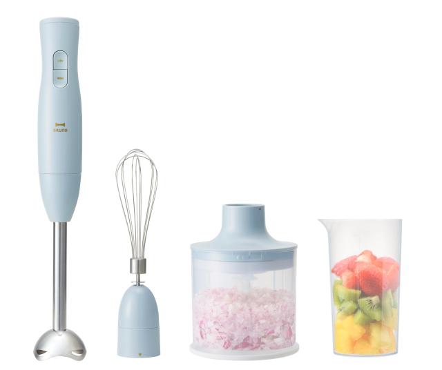 BRUNO ブルーノ マルチスティックブレンダー2 離乳食 1台5役 (混ぜる つぶす 刻む 砕く 泡立てる) ブルーグレー ギフト プレゼント 母の