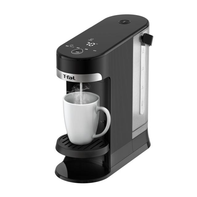 ティファール 瞬間湯沸かしケトル ボタン1つで必要な量を瞬間給湯 1300Wのハイパワー 6段階の温度調節 4段階の湯量設定 スリムデザイン