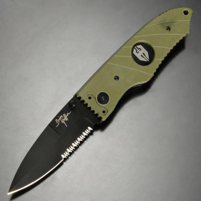 Hoffner Knives 折りたたみナイフ Snap 日本製V-10ステンレス ATA01 [ ブラック&グリーン ][bata25r]