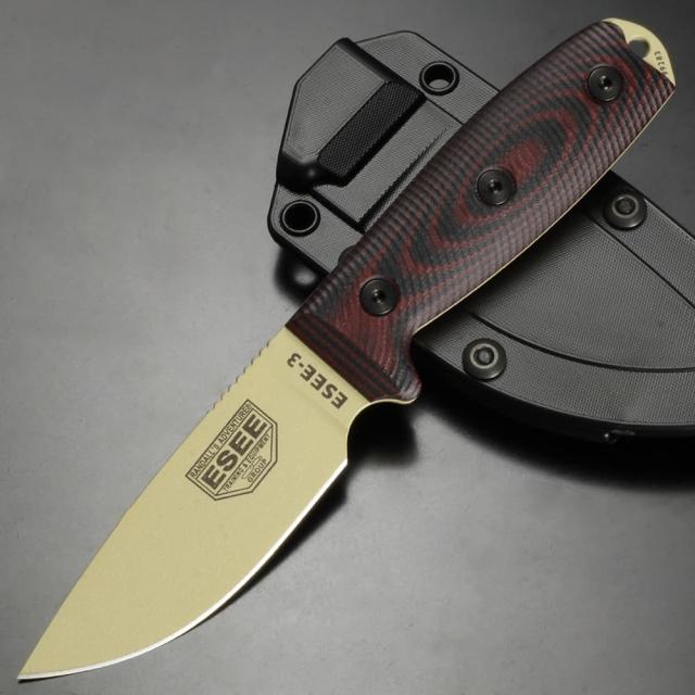 ESEE アウトドアナイフ Model 3 デザート 3Dハンドル 3PMDT-004[bes3pmdt004r]