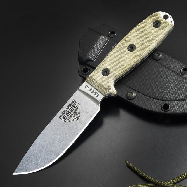 ESEE アウトドアナイフ ES4PS35V マイカルタ[bes4ps35vr]