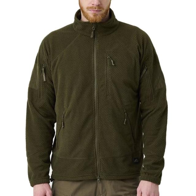 HELIKON-TEX ジャケット ALPHA TACTICAL JACKET グリッドフリース BL-ALT-FG [ オリーブグリーン / レギュラー/Lサイズ ][blaltfg02b05]