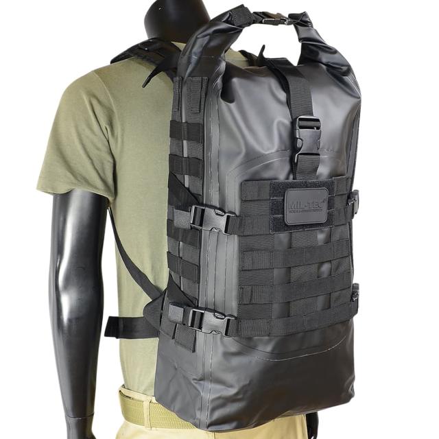 MIL-TEC バックパック Tactical Seals ドライバッグ 収納容量35L [ ブラック ][bm4535r]