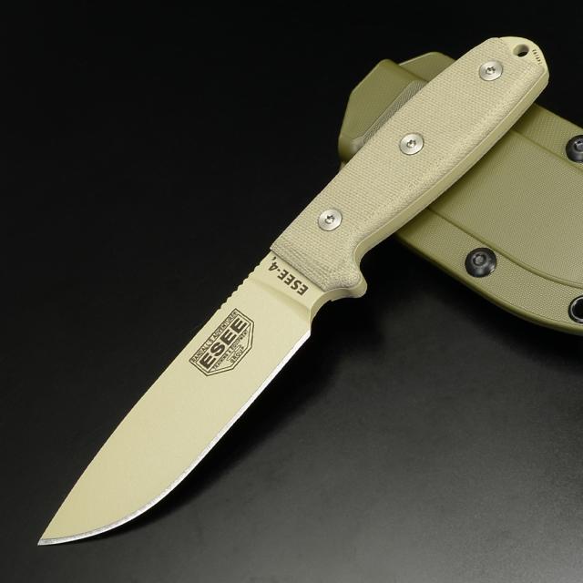 ESEE アウトドアナイフ Model 4 シース付属 デザートタンブレード ESEE-4P-DT[brc4pdtr]