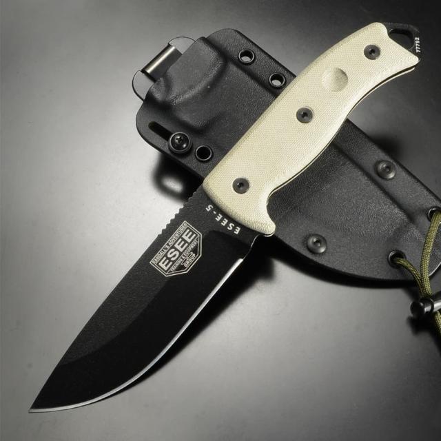 ESEE アウトドアナイフ ESEE-5 カイデックスシース付属 ESEE-5P-E[brc5pbkr]