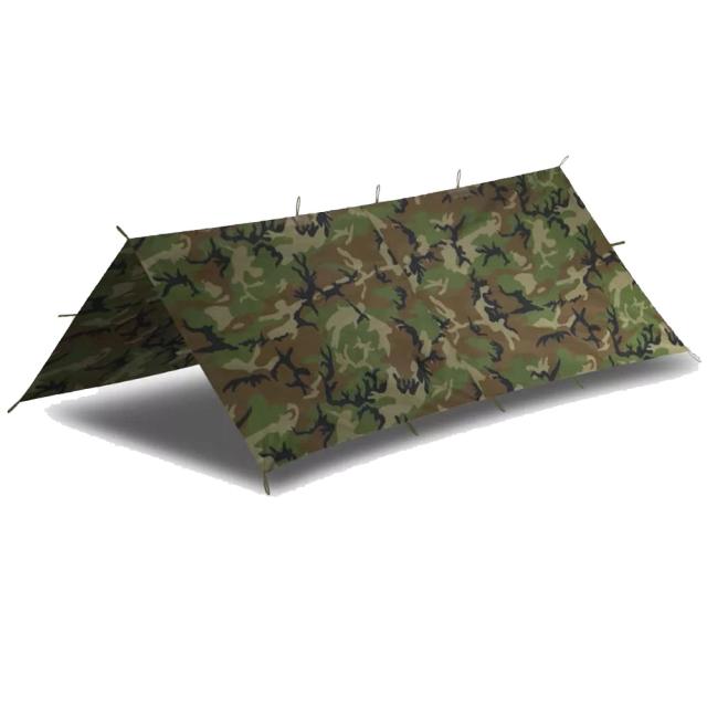 HELIKON-TEX ポリエステル小型タープ 収納袋付 リップストップ生地 PO-STS-PO [ ウッドランド ][postspo03]