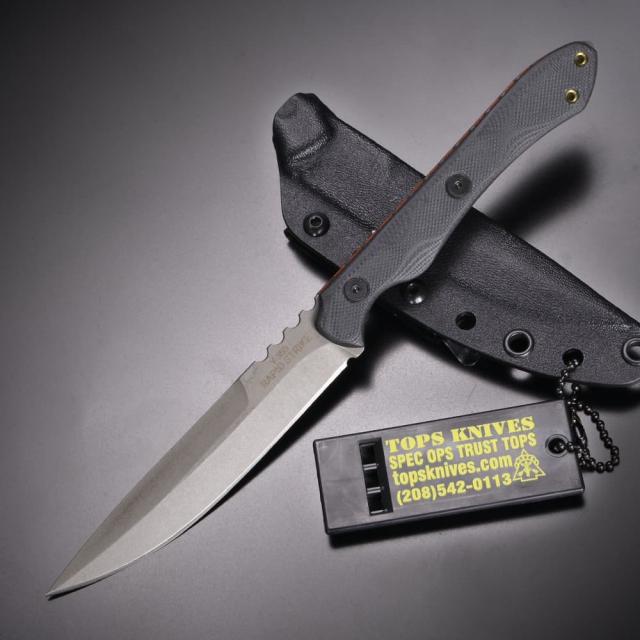TOPS ハンティングナイフ Rapid Strike ホイッスル&シース付属[ra00895]