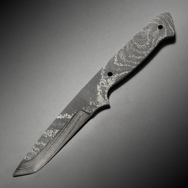 Alabama Damascus Steel ナイフブレード ダマスカス鋼 タントー 087[ra11309]